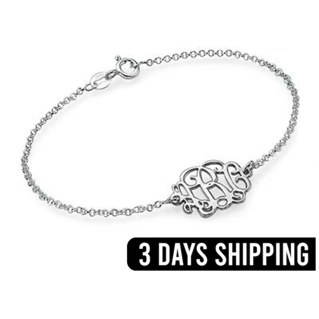 Monogram Bracelets , Monogram Bracelets Gold Plated , Monogram Bracelet Gold , Monogram Charm ...