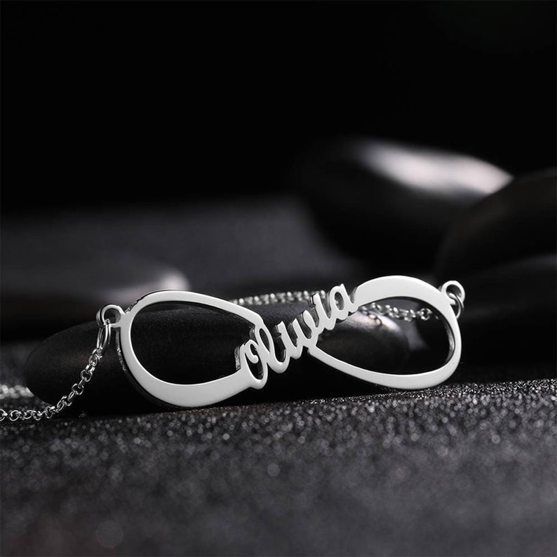 Custom Infinity Name Necklace , Handmade Multiple Name Necklace ...