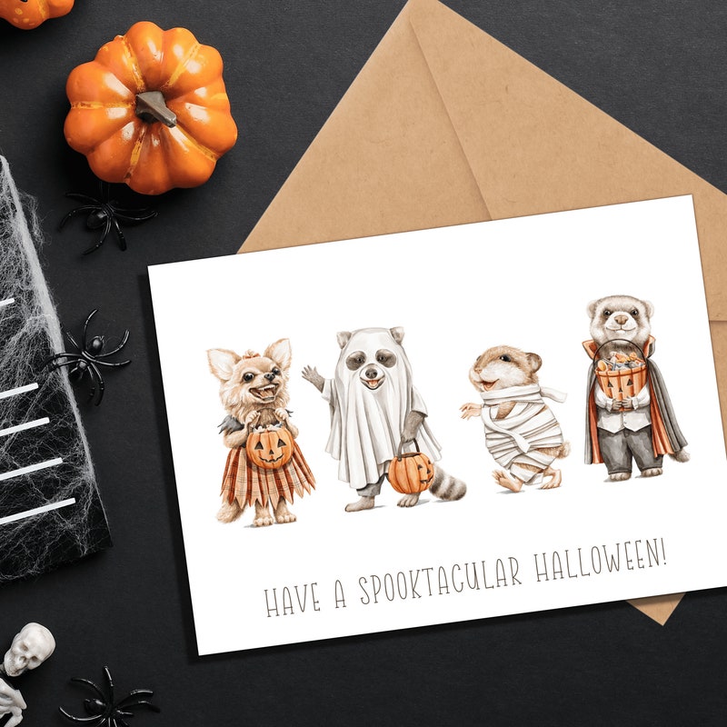 Funny Halloween Card - Etsy