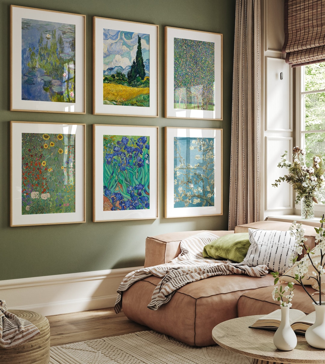 Post-impressionist Art Prints: Monet, Van Gogh, Klimt (digital Download ...