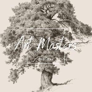 Tree Sketch Print Set, Antique Botanical Art, British Tree Drawings ...