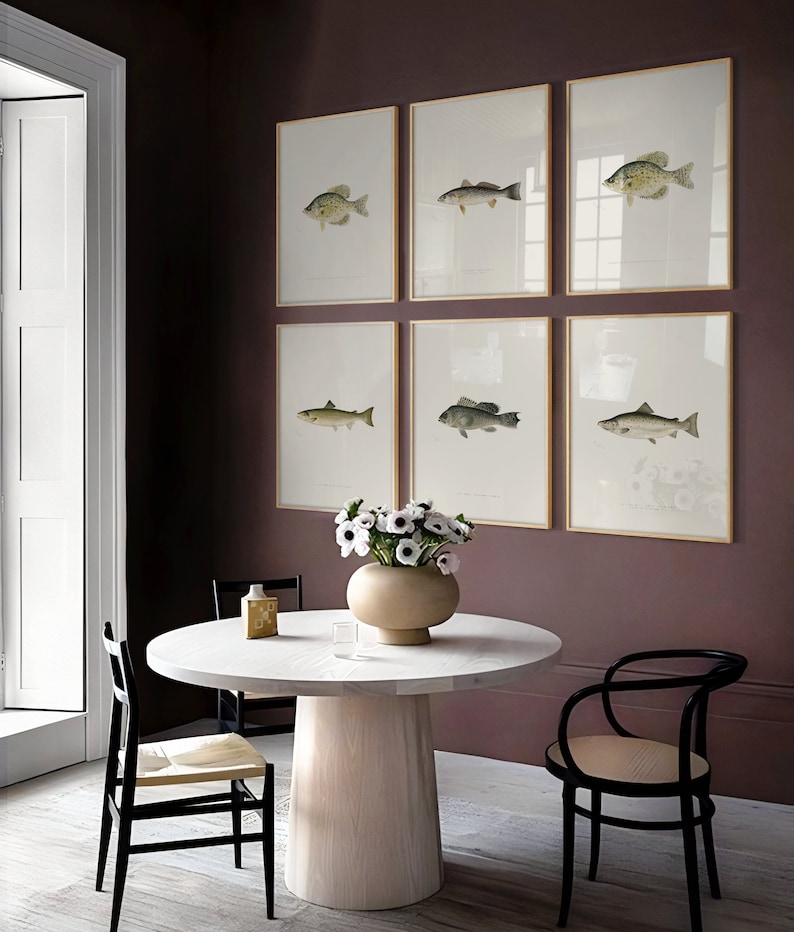 Vintage Fish Print Set: Neutral Marine Biology Art (digital Download ...