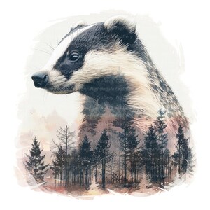 10 Badger Print, Badger Photo, Printable Wall Art, High Quality Jpgs ...