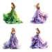 20 Princess Gowns Clipart, Princess Dresses, Printable Watercolor ...