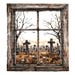 16 Window to Cemetery Clipart, Halloween Cemetery Clipart, Printable ...