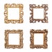 24 Square Frames Clipart, Ornate Frames, High Quality Jpgs, Printable ...