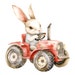 10 Bunny With Tractor Clipart, Bunny Farmer, Printable Watercolor ...