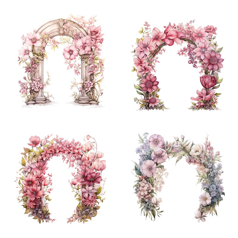 Flower Arch Svg - Etsy