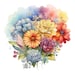 12 Rainbow Flowers Clipart, Nursery Rainbow, Printable Watercolor ...