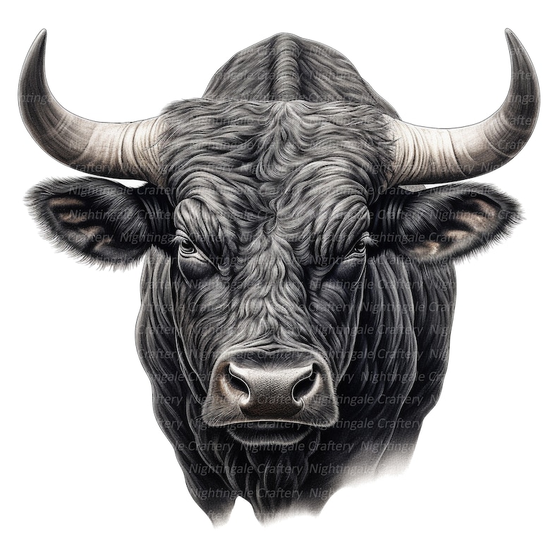 12 Bull Clipart Ox Clipart Printable Watercolor Clipart - Etsy