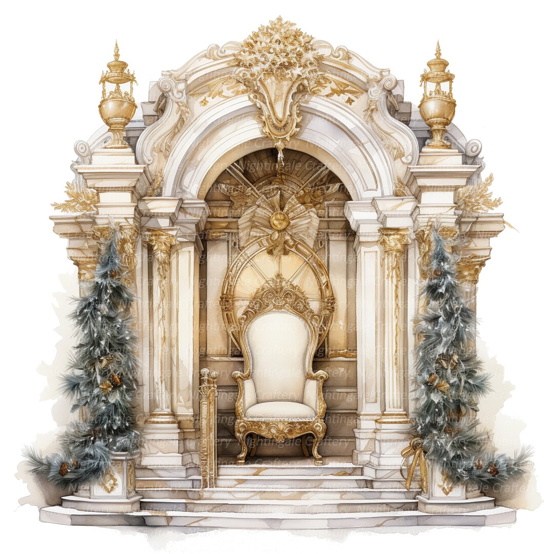 8 Golden Throne Clipart King Princess Throne Printable - Etsy Australia