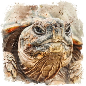 10 Old Turtle Clipart, Vintage Turtle, Printable Watercolor Clipart ...