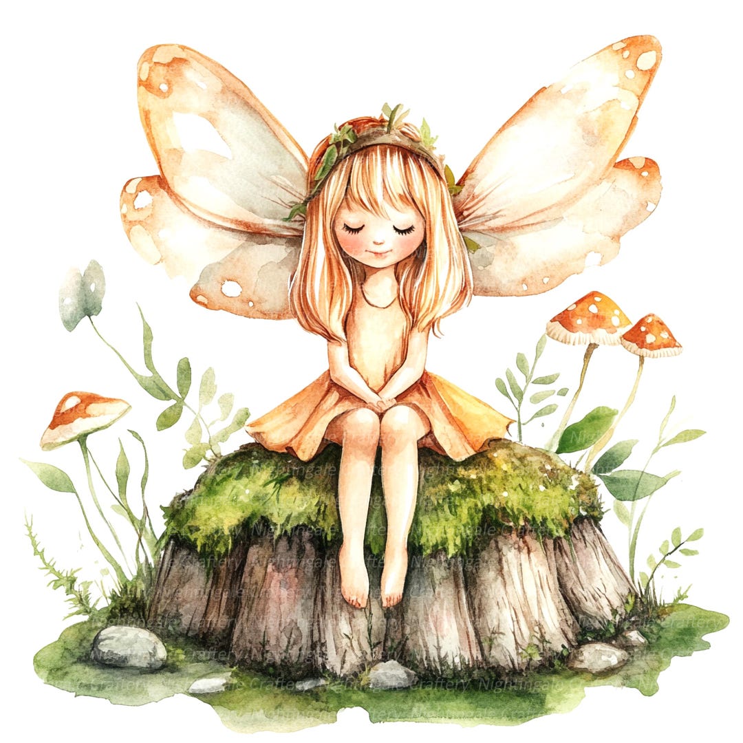 10 Wald Fee Clipart, Fee im Wald Clipart, druckbare Aquarell Clipart ...