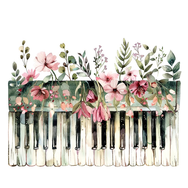 Keyboard Piano Clip Art - Etsy