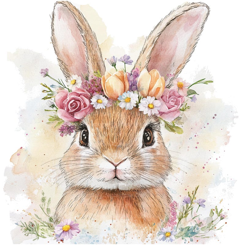 Easter Floral Paper - Etsy