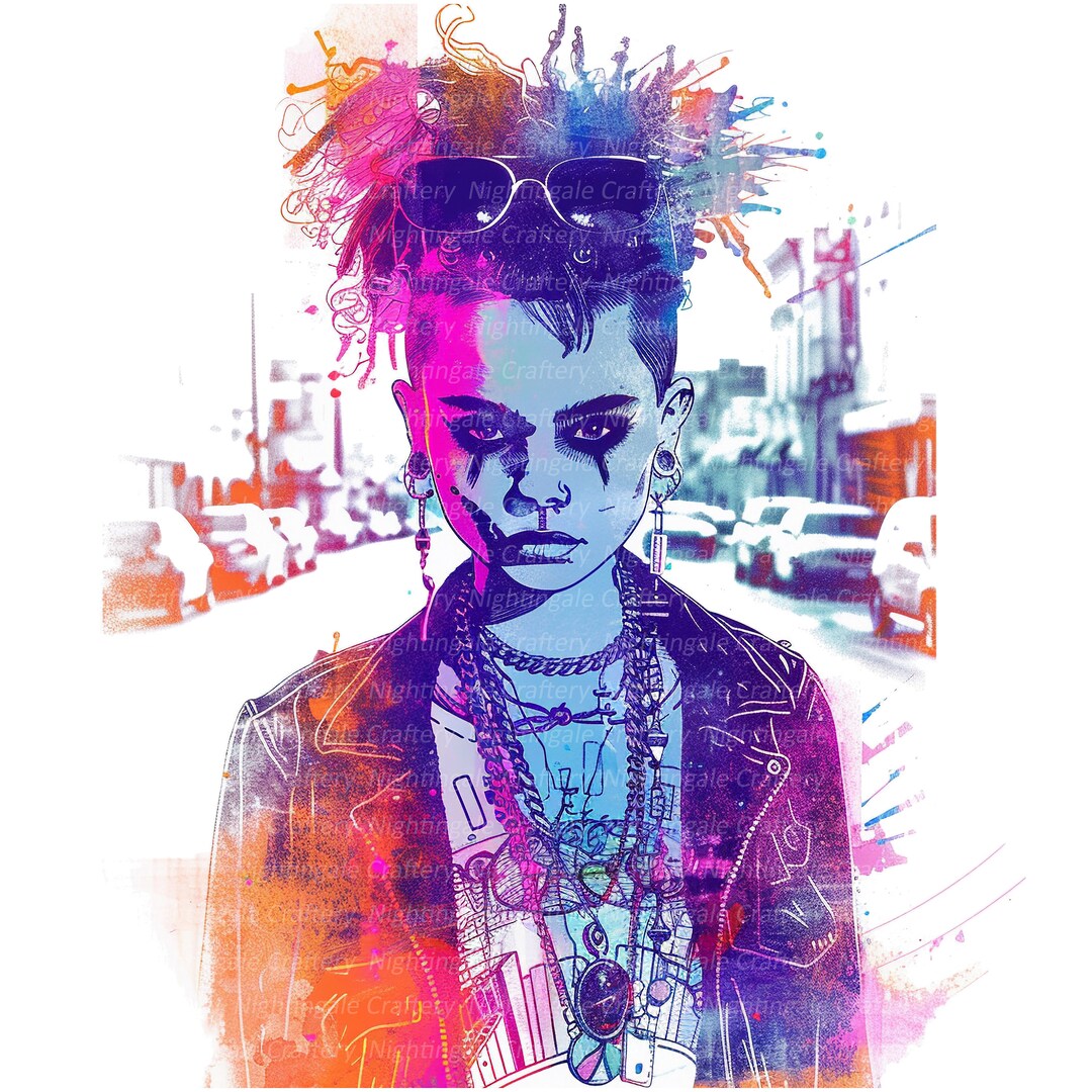 20 Punk Wall Art, Punk, Metro, Urban Art, Poster, Printable Watercolor ...