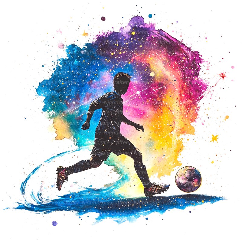 Soccer Watercolor - Etsy