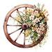 10 Floral Wheel Clipart, Wooden Wheel, Printable Watercolor Clipart ...