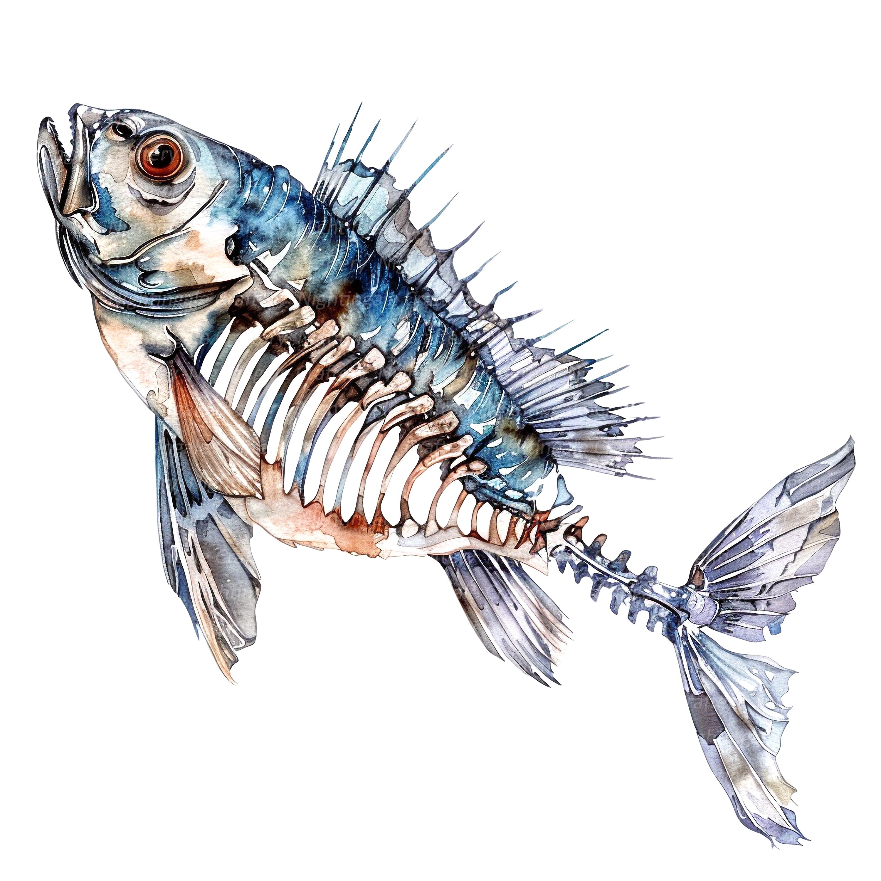 Fish Fossil Clip Art