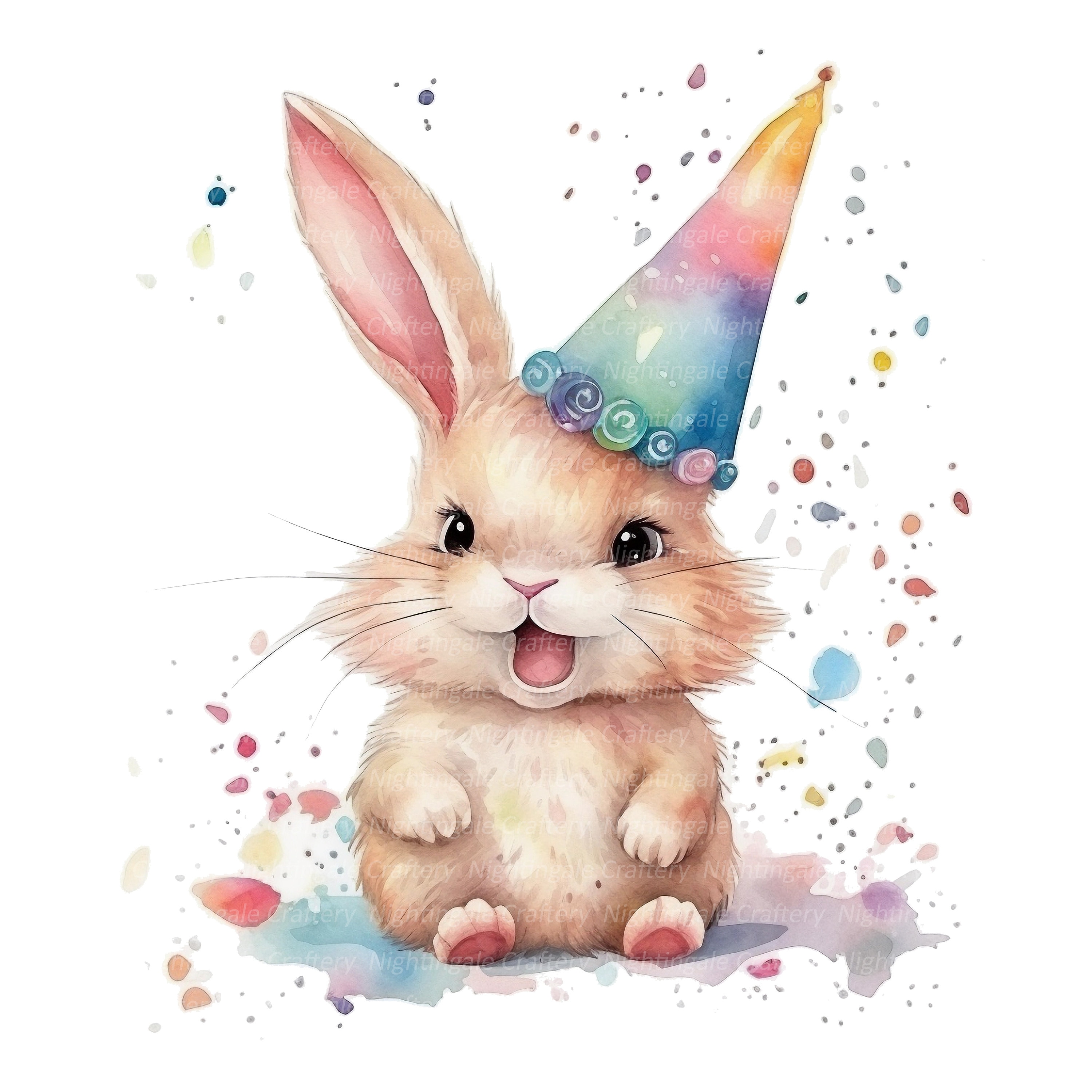 Birthday Bunny Clipart