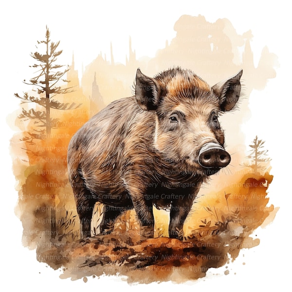 Wild Boar - Etsy