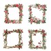 15 Roses Frames Clipart, Floral Frame Clipart, Pink Roses Frame ...