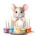 Mouse Party Clipart, Printable Watercolor Clipart, 10 High Quality Jpgs ...