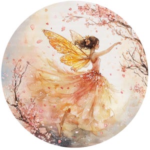 10 Floral Fairy Clipart, Spring Fairy Clipart, Printable Watercolor ...