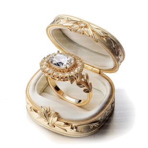 9 Engagement Ring Box Clipart, Wedding Rings Clipart, Printable ...