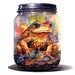 12 Toad in Jar Clipart, Frog Clipart, Printable Watercolor Clipart ...