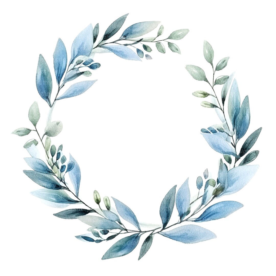 10 Laurel Wreath Clipart, Digital Clipart, Watercolor Clipart, High ...