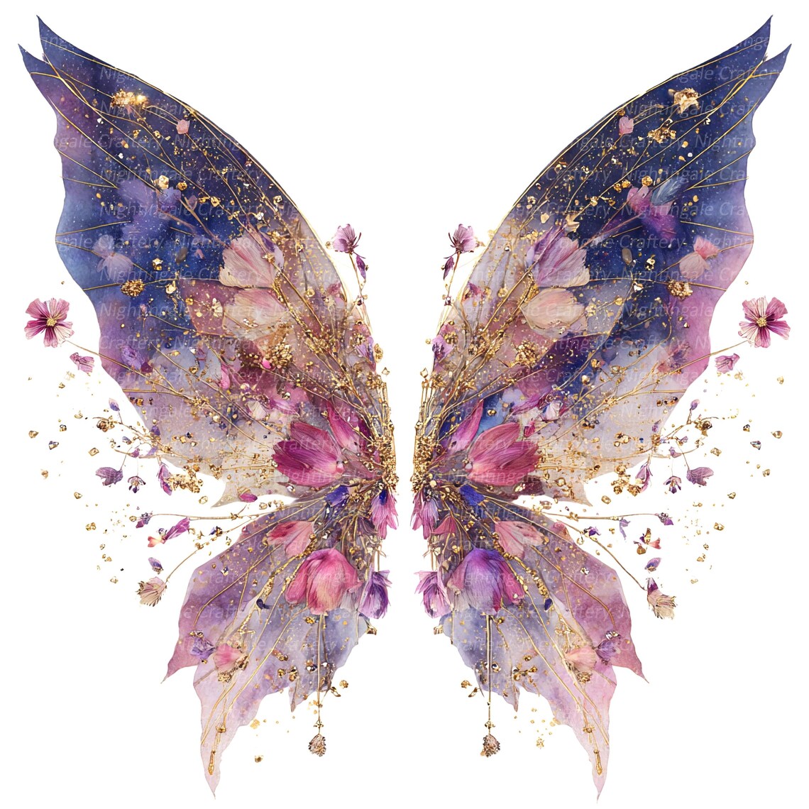16 PNG Fairy Wings Clipart, Angel Wings Clipart, Digital Clipart ...