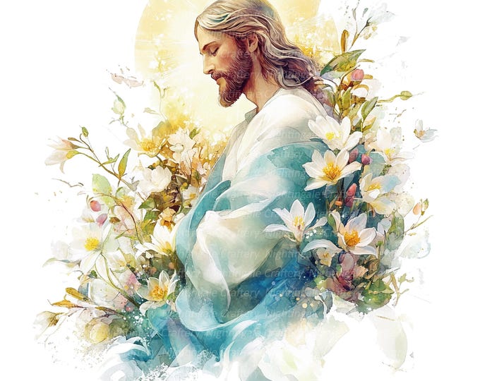 Jesus Christ Clipart | 10 High Quality Jpgs | Digital Download | Paper ...