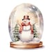 12 Snowman Christmas Snow Globe Clipart, Christmas Snowglobe, Christmas ...