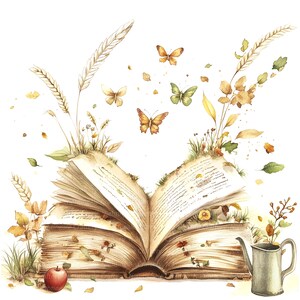 7 Fairy Storybook, Fairy Tales Clipart, Printable Watercolor Clipart ...