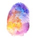 12 Coloured Fingerprints Clipart, Fingerprint Clipart, Printable ...