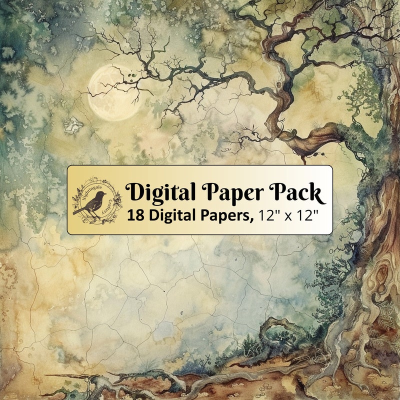 Tree Scrapbook Paper - Etsy