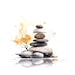 14 Zen Stones Art Clipart, Zen Poster, Printable Watercolor Clipart ...