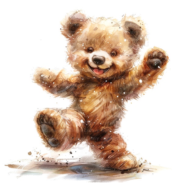 Teddy Bear Print - Etsy