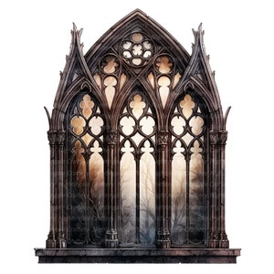 12 Gothic Window Clipart, Antique Window, Old Window, Printable ...
