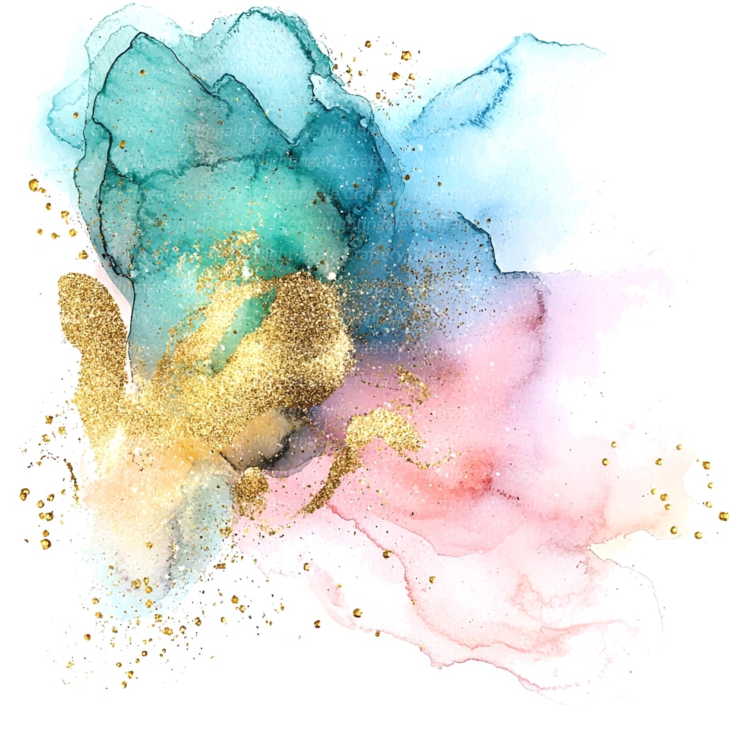 18 Abstract Color Splash Clipart, Paint Splash Art, Printable ...