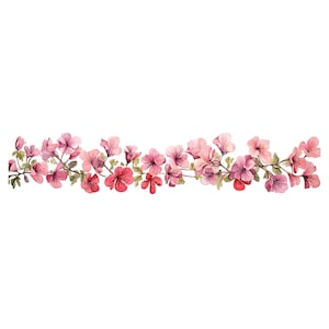 18 Flower Border MIX Clipart, Floral Border Bundle, Digital Clipart ...