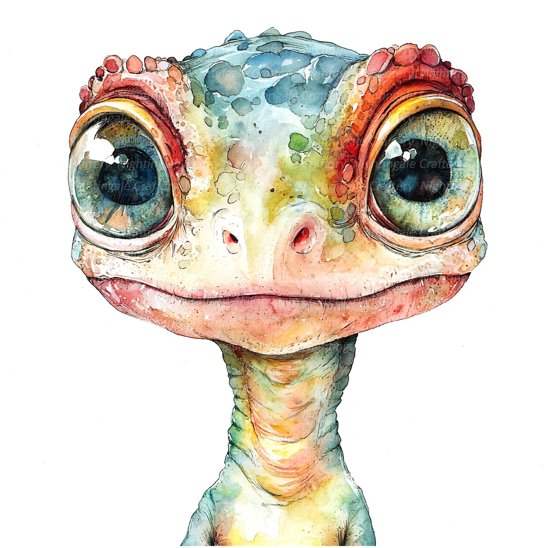 14 Dinosaur Baby Clipart Set 2, Dino Clipart, Printable Watercolor ...