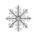 14 Black White Snowflakes Clipart, Christmas Print, Printable ...