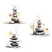 14 Zen Stones Art Clipart, Zen Poster, Printable Watercolor Clipart ...