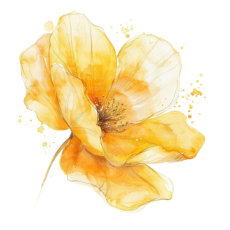 Yellow Abstract Art - Etsy