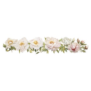 18 Flower Border MIX Clipart, Floral Border Bundle, Digital Clipart ...