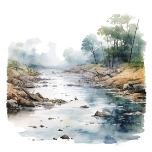 12 Polluted Waters Clipart, Printable Watercolor Clipart, High Quality ...