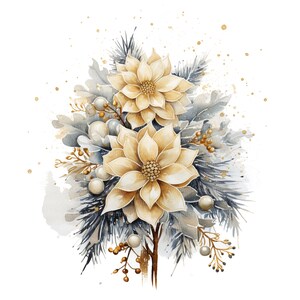 12 Christmas Card Decor Clipart, Christmas Art, Printable Watercolor ...