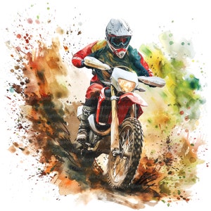 12 Enduro Bike Clipart, Enduro Motorcycle, Dirt Bike, Printable ...